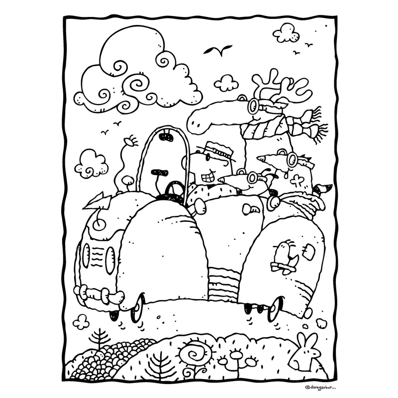 Simple Life Coloring Book – Dave Garbot Artist