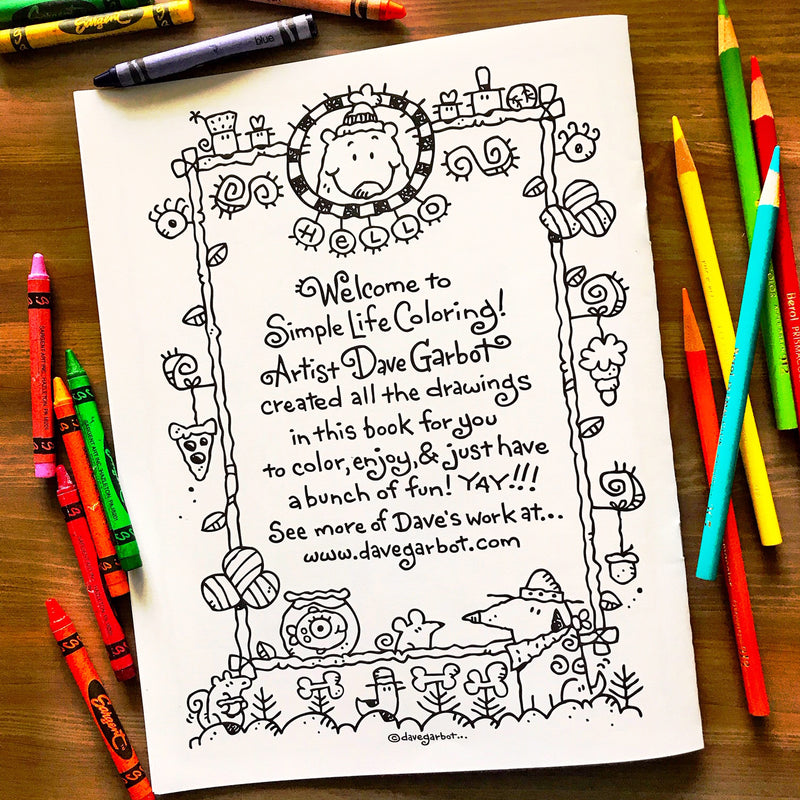 Simple Life Coloring Book – Dave Garbot Artist