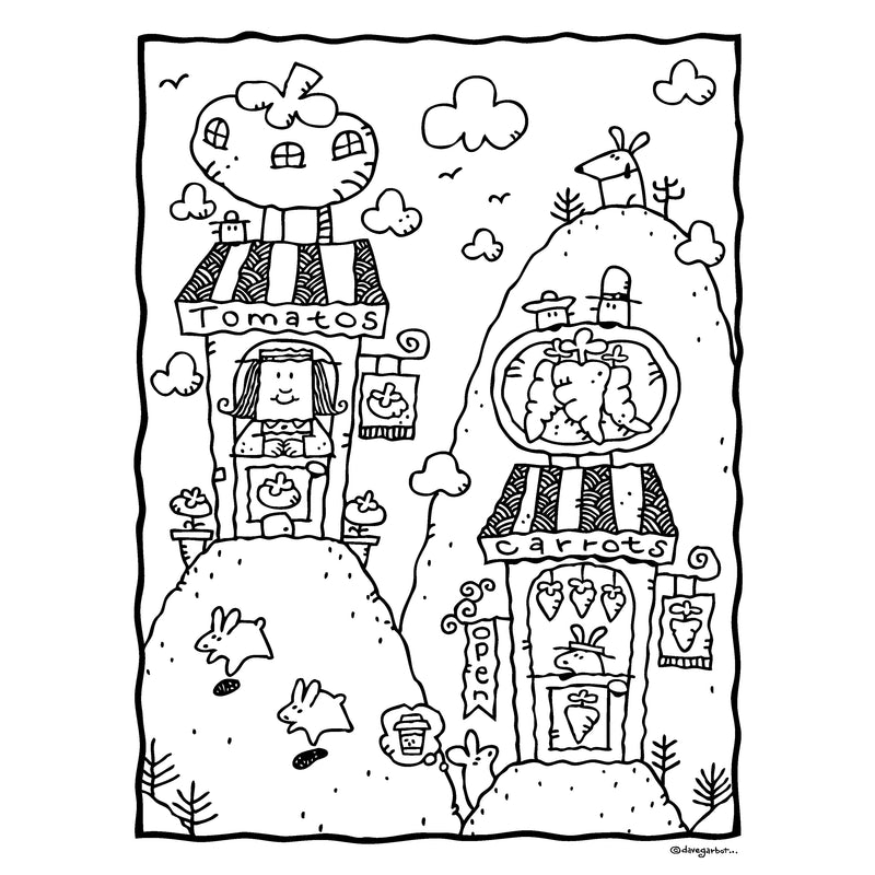 Simple Life Coloring Book – Dave Garbot Artist